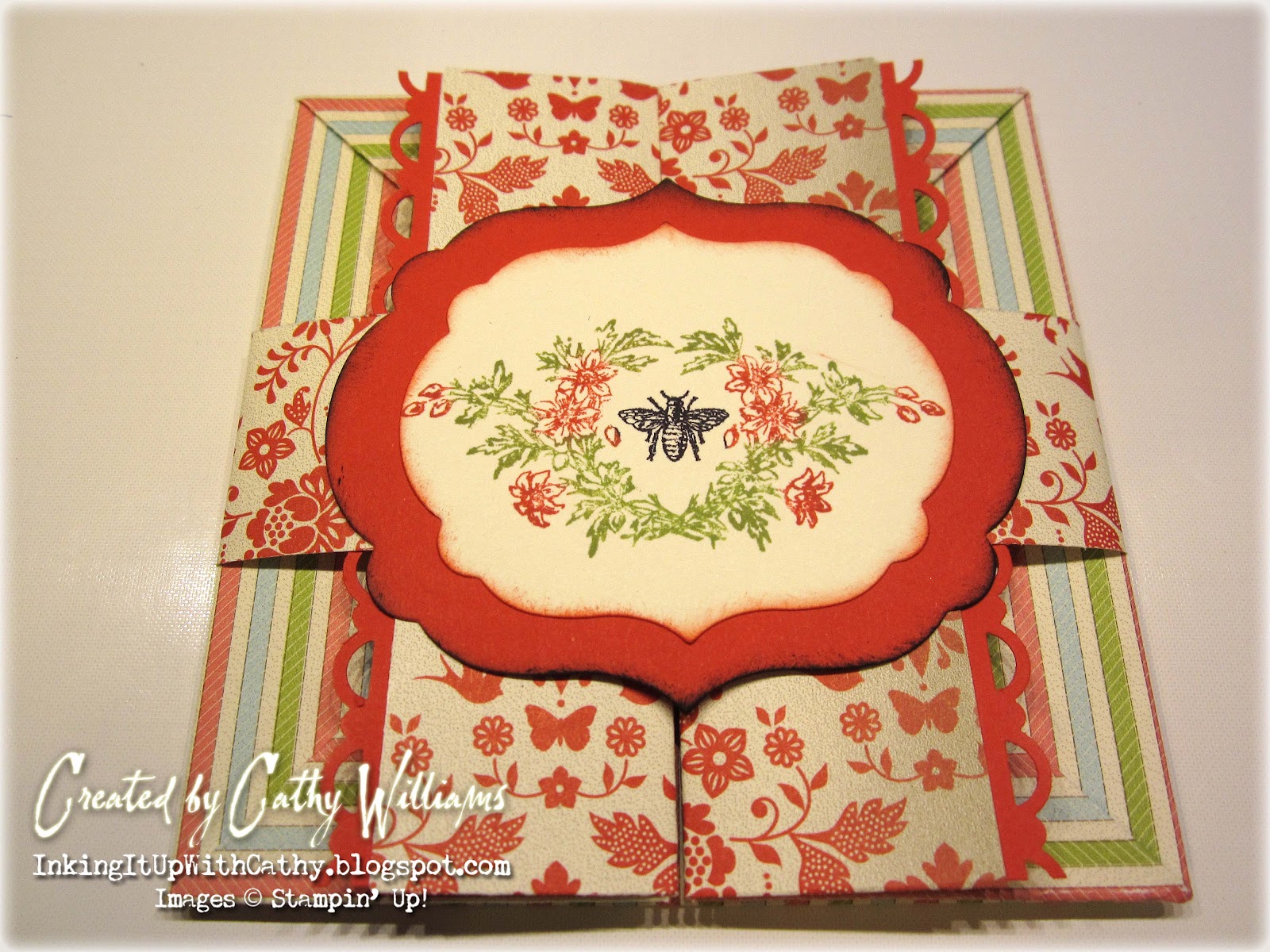 Inking It Up With Cathy: Technique Tuesday - Box Fold Card....