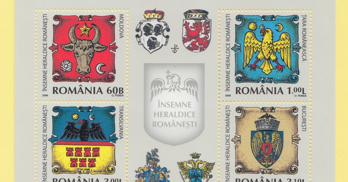stamp: Romania - Romanian Heraldic Symbols 2008