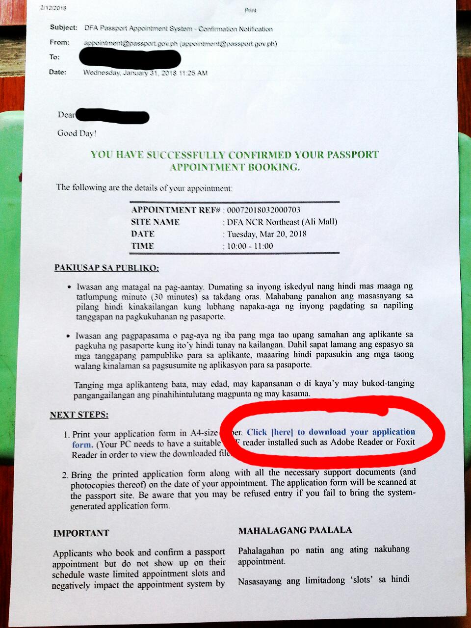 Tips on How I got my Online Appointment at DFA for my passport renewal