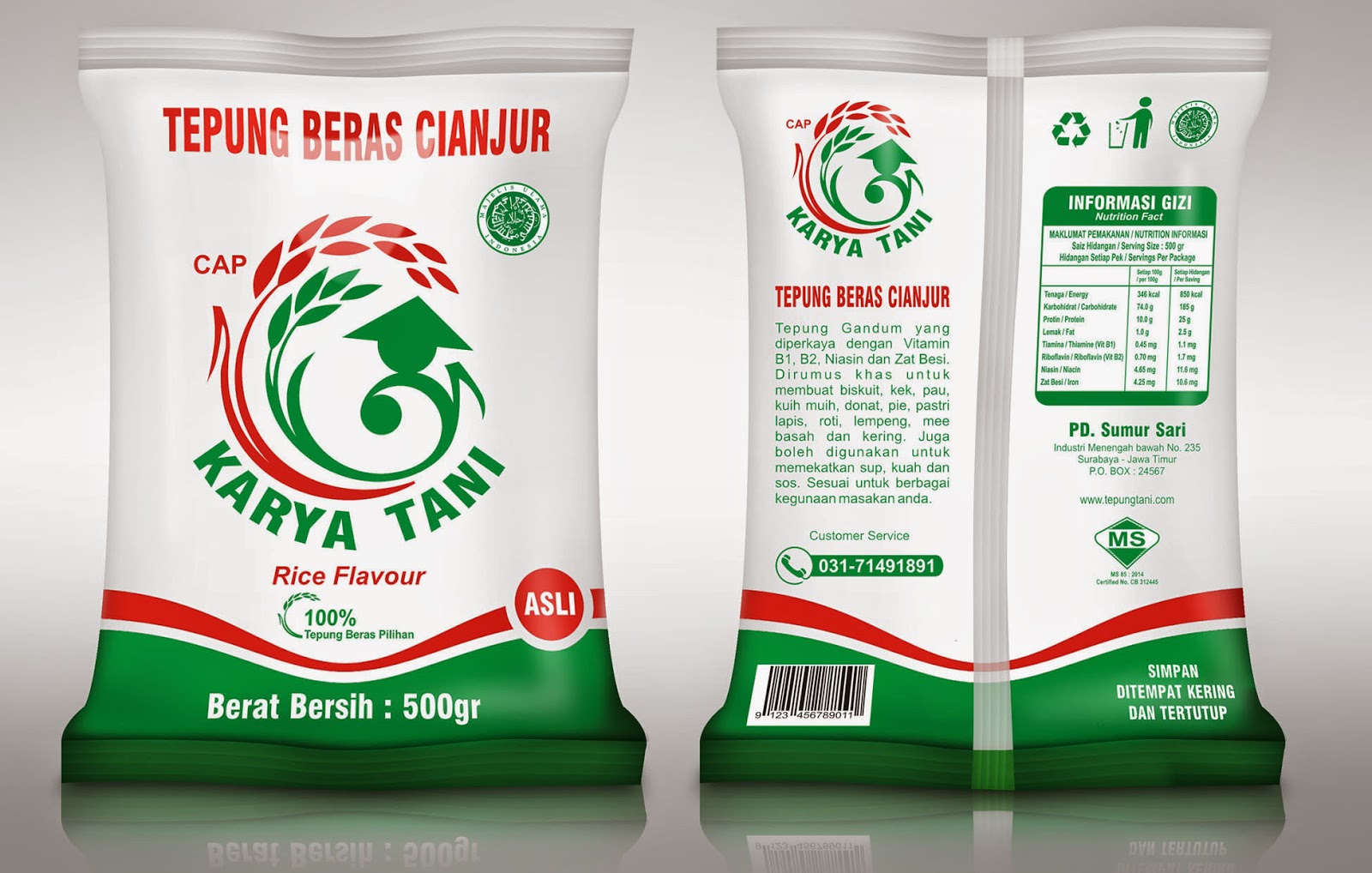 cakrawala mandiri: Contoh Kemasan Beras