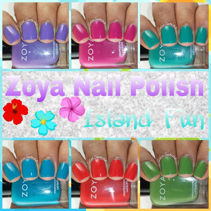 ZOYA Island Fun collection for Summer 2015 : Swatches and Review ...