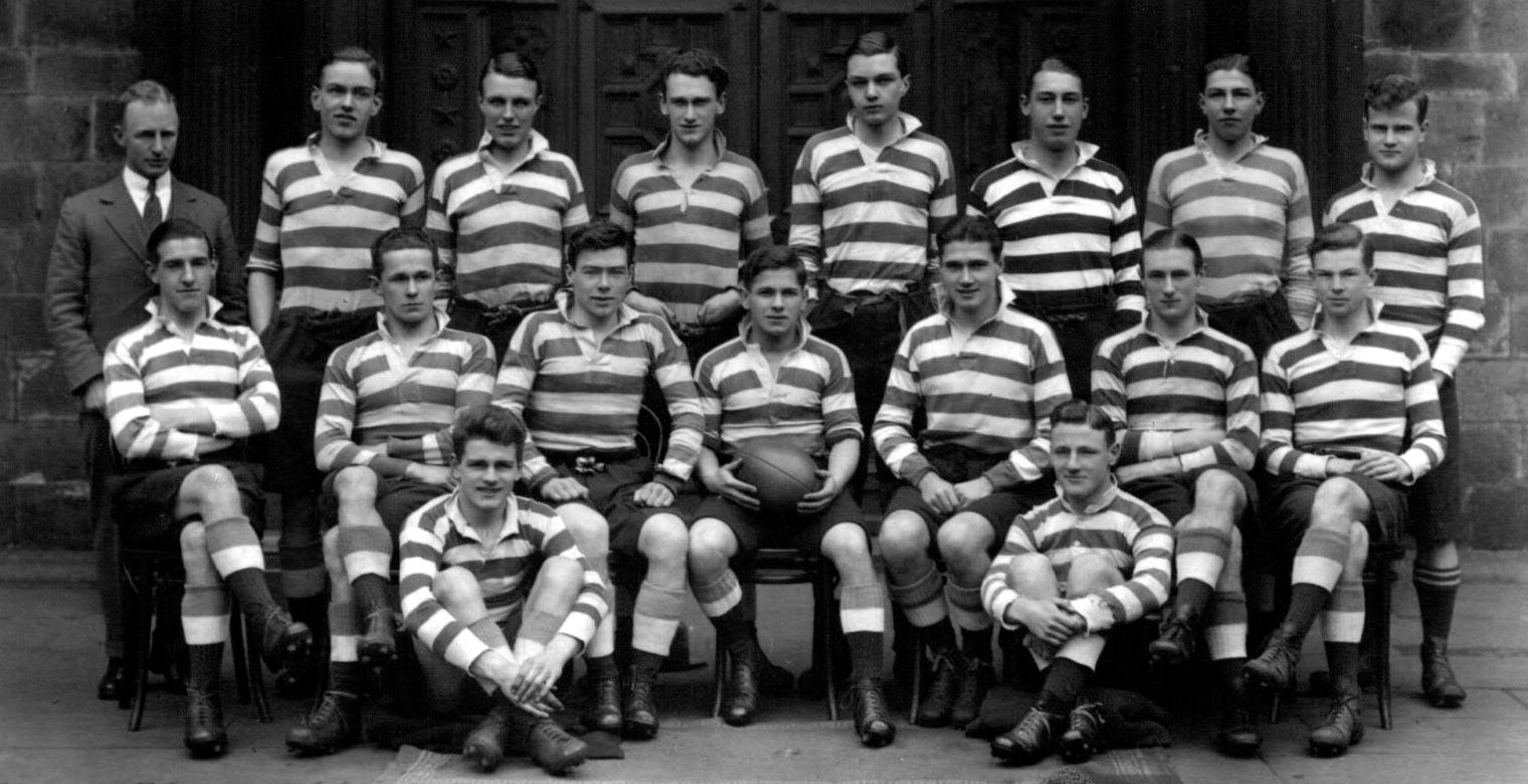 Tour Scotland: Old Photograph Rugby Team George Heriot's School ...