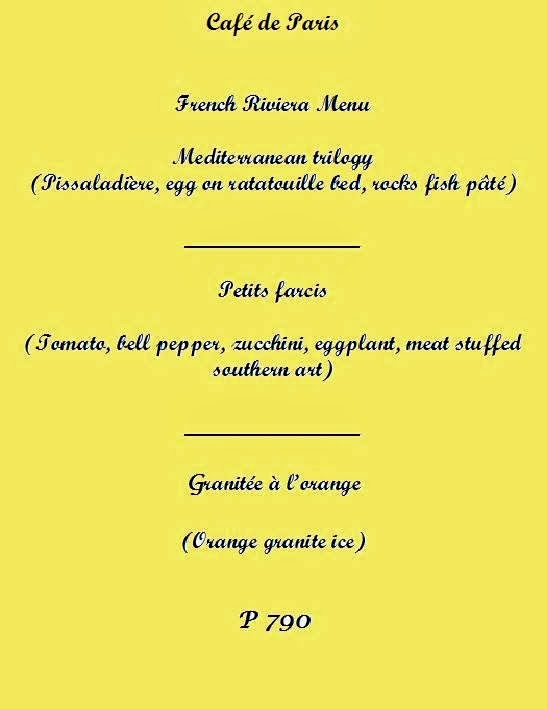 Sights and Spices: Spices: Cafe De Paris (Currently Closed)