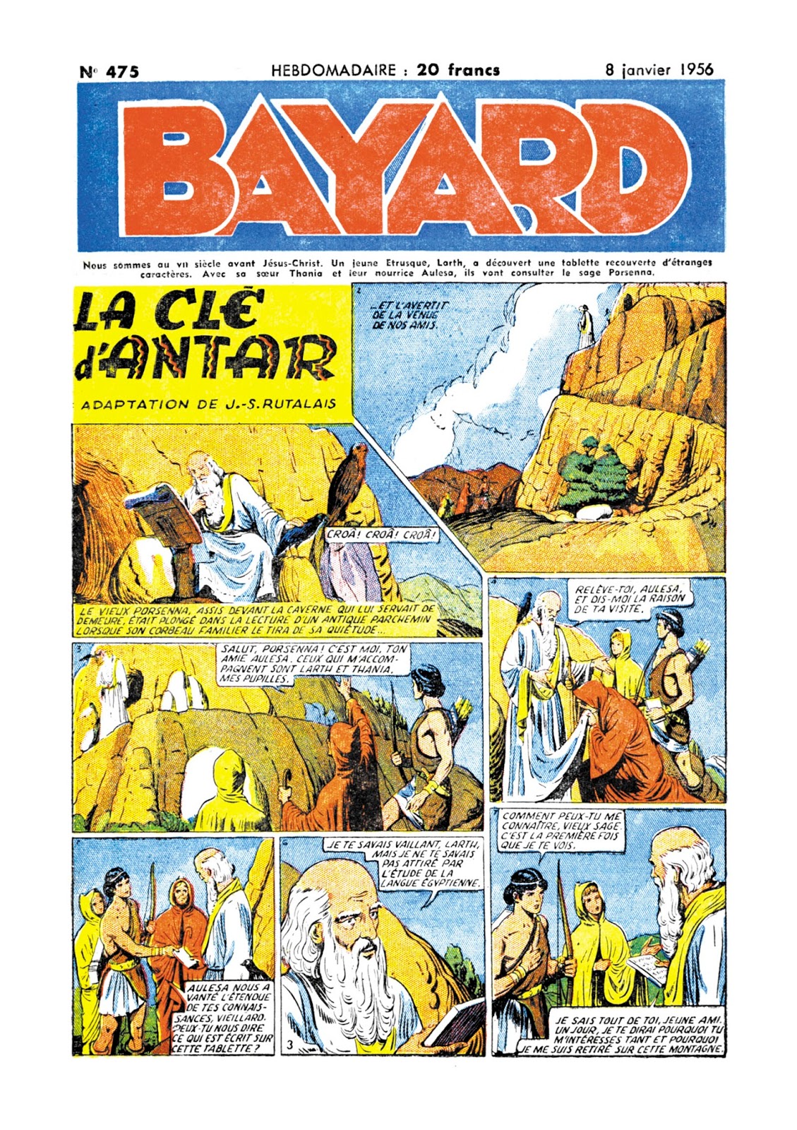 Seulement BD: Bayard - ApG serie 1 - 475 - 08 janvier 1956