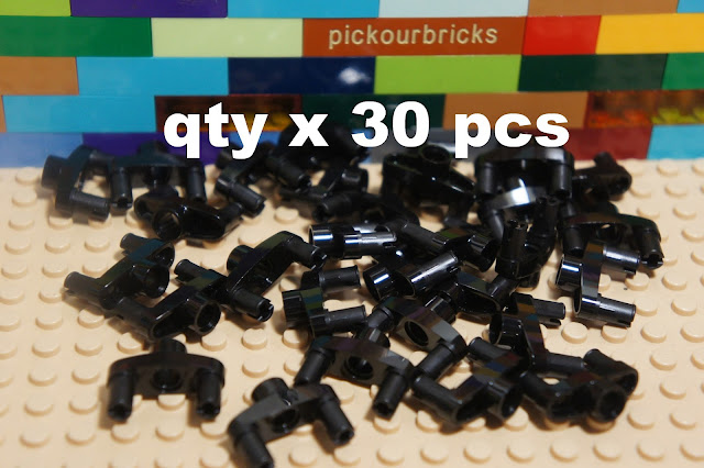 LEGO 15461 Technic CONNECTOR Double Pin w/ Hole Ø4.85 & 2 Pins ~ stores ...