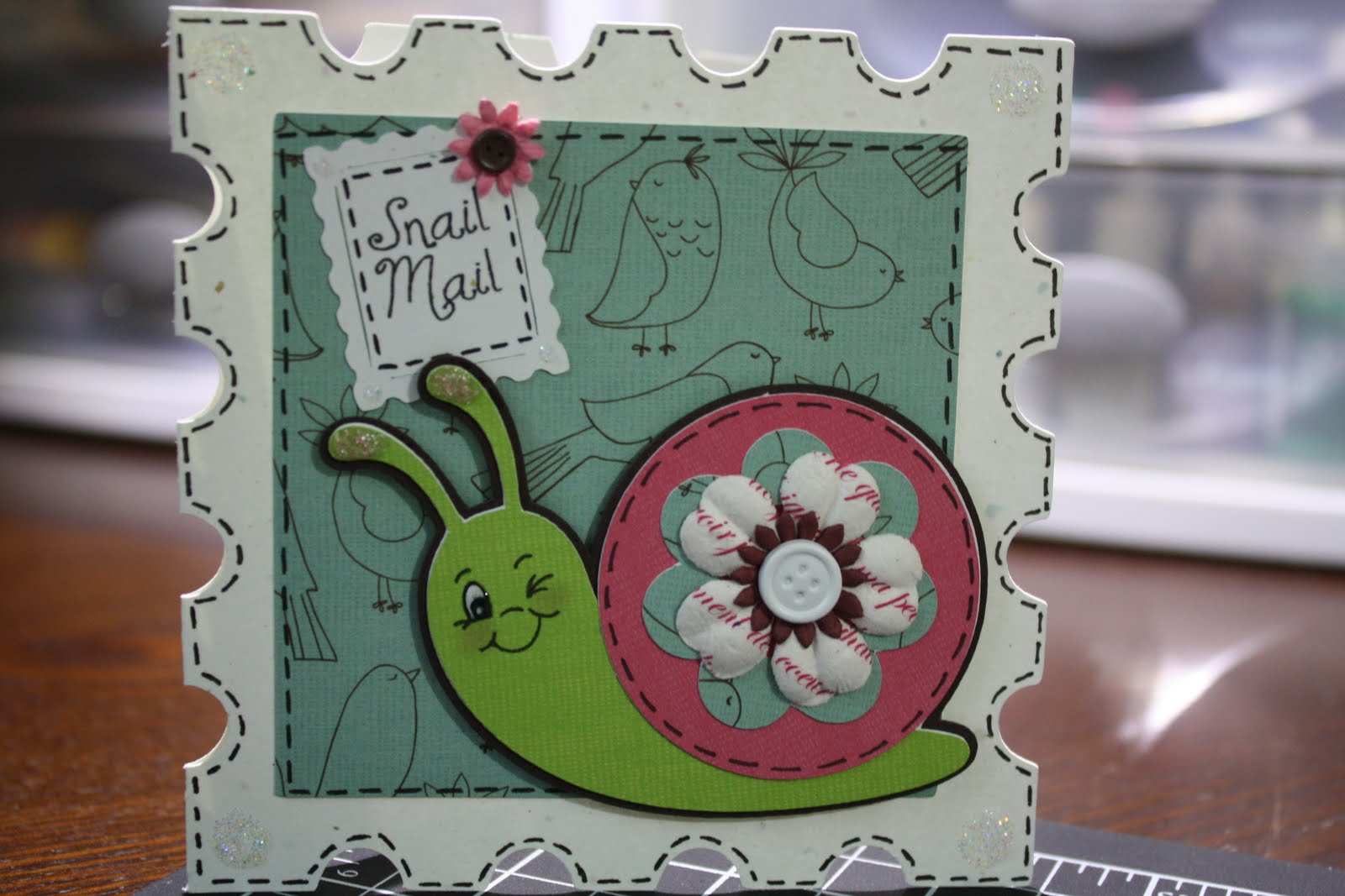 redheaded crafter: Snail Mail Shaped Card