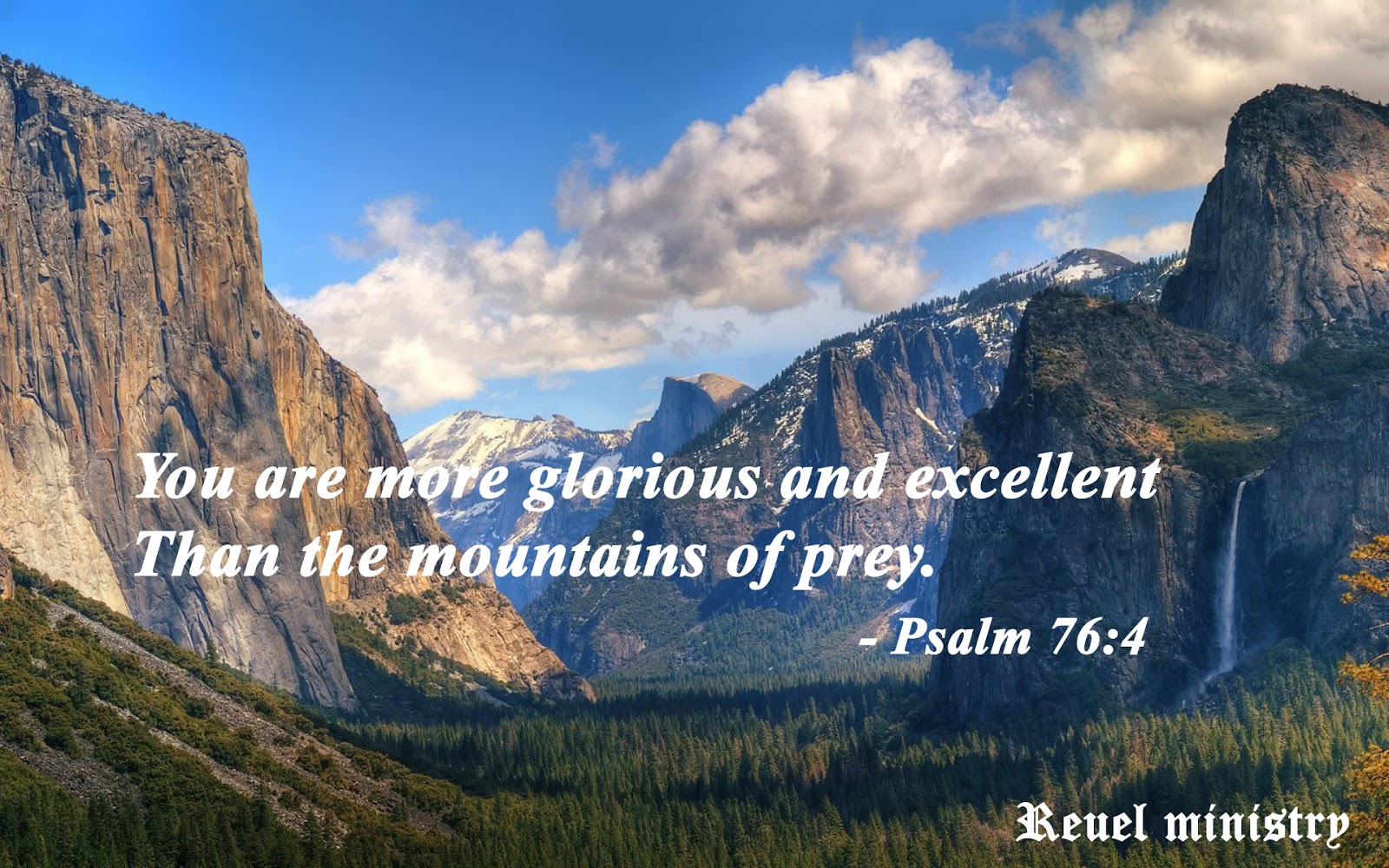 GOD IS GLORIOUS AND EXCELLENT... - Reuel Ministries