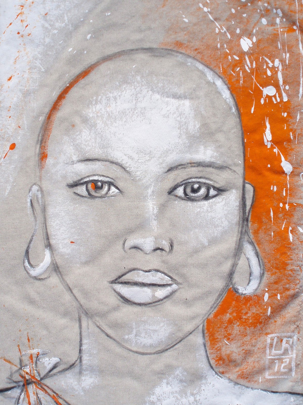 Lydia Roche Art - portrait femme Afrique art contemporain dessin ...