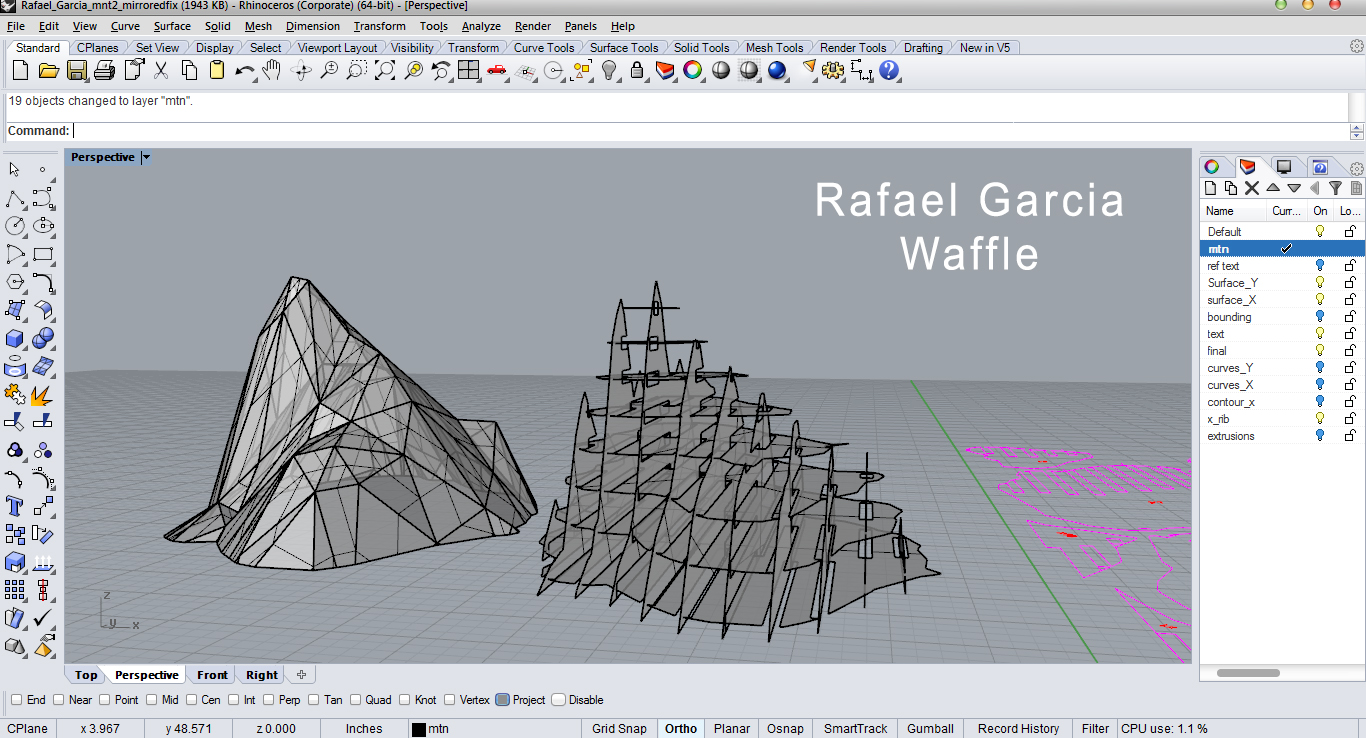 ATEC-FAB UTDallas : Rafael Garcia Waffle Structure