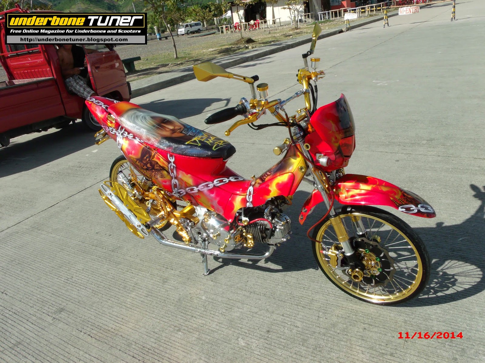 underbone tuner: Modified Honda XRM125 - Demon Hunter Theme DMC