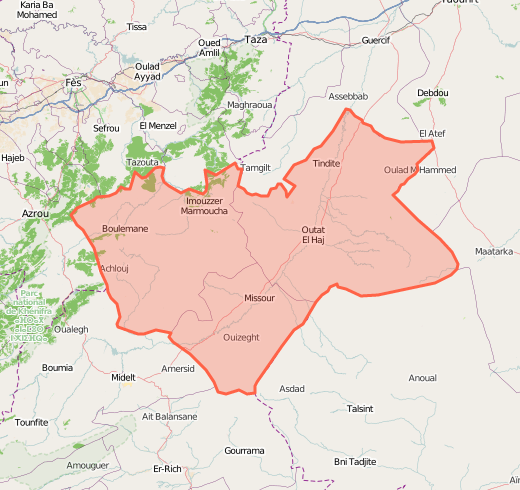 Province de Boulemane - Maroc Maps