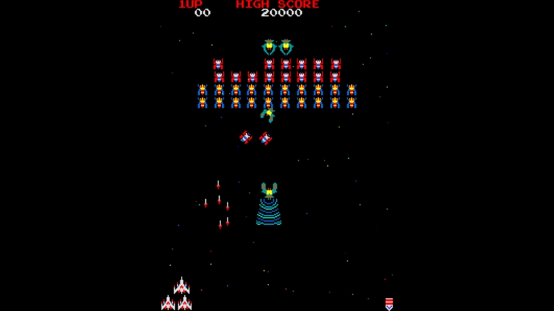 I played this game: Galaga - original arcade machine