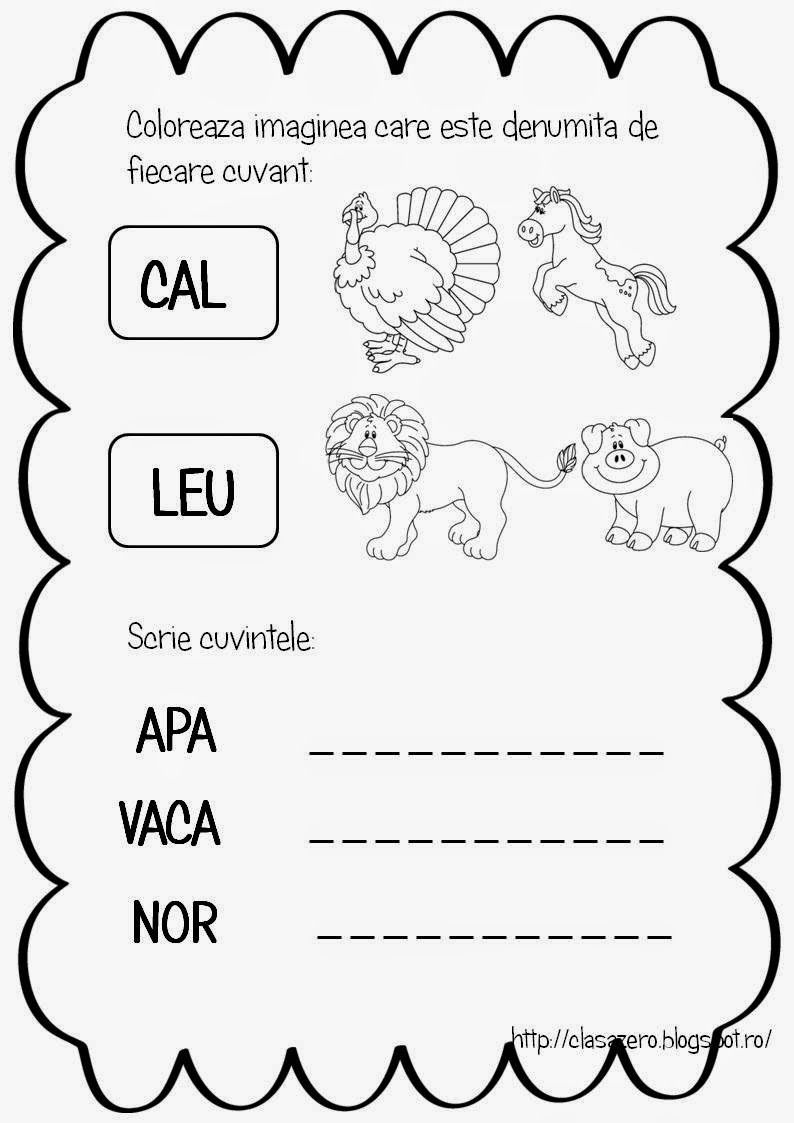 Clasa pregatitoare: Fise litere