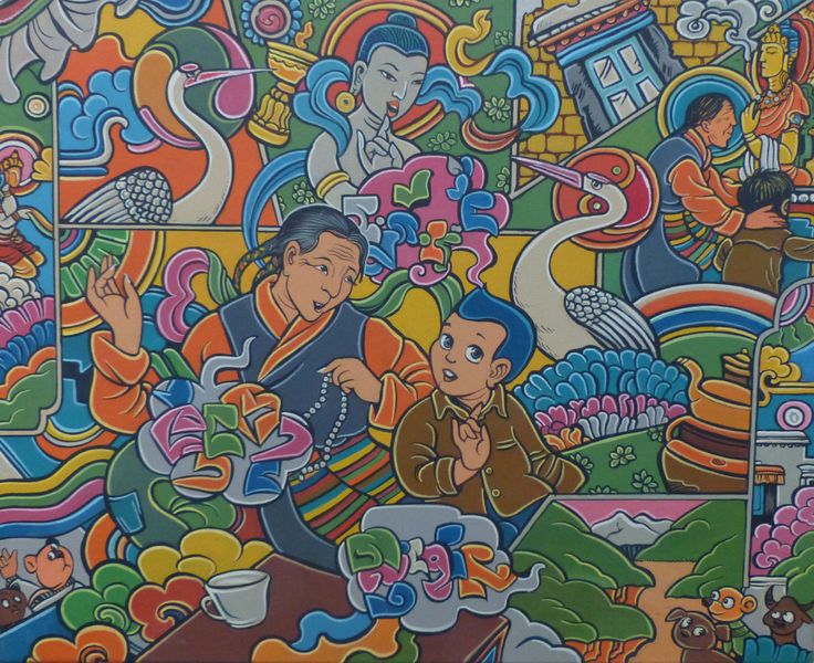 nickyskye meanderings: Contemporary Tibetan art