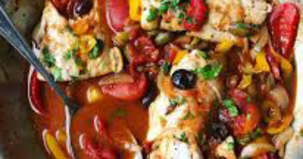 EASY POACHED FISH IN TOMATO BASIL SAUCE