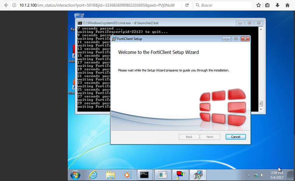 Blog Técnico FORTINET: Interacción con VM en FortiSandbox