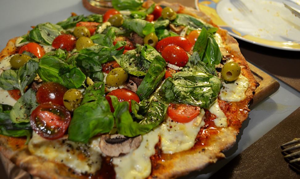 Miércoles de pizzas integrales gourmet