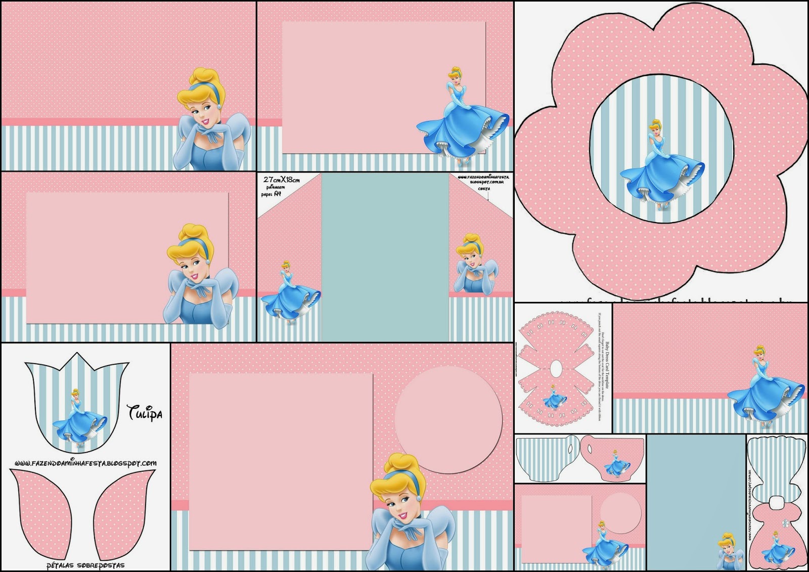 Cinderella Dress Invitation Template