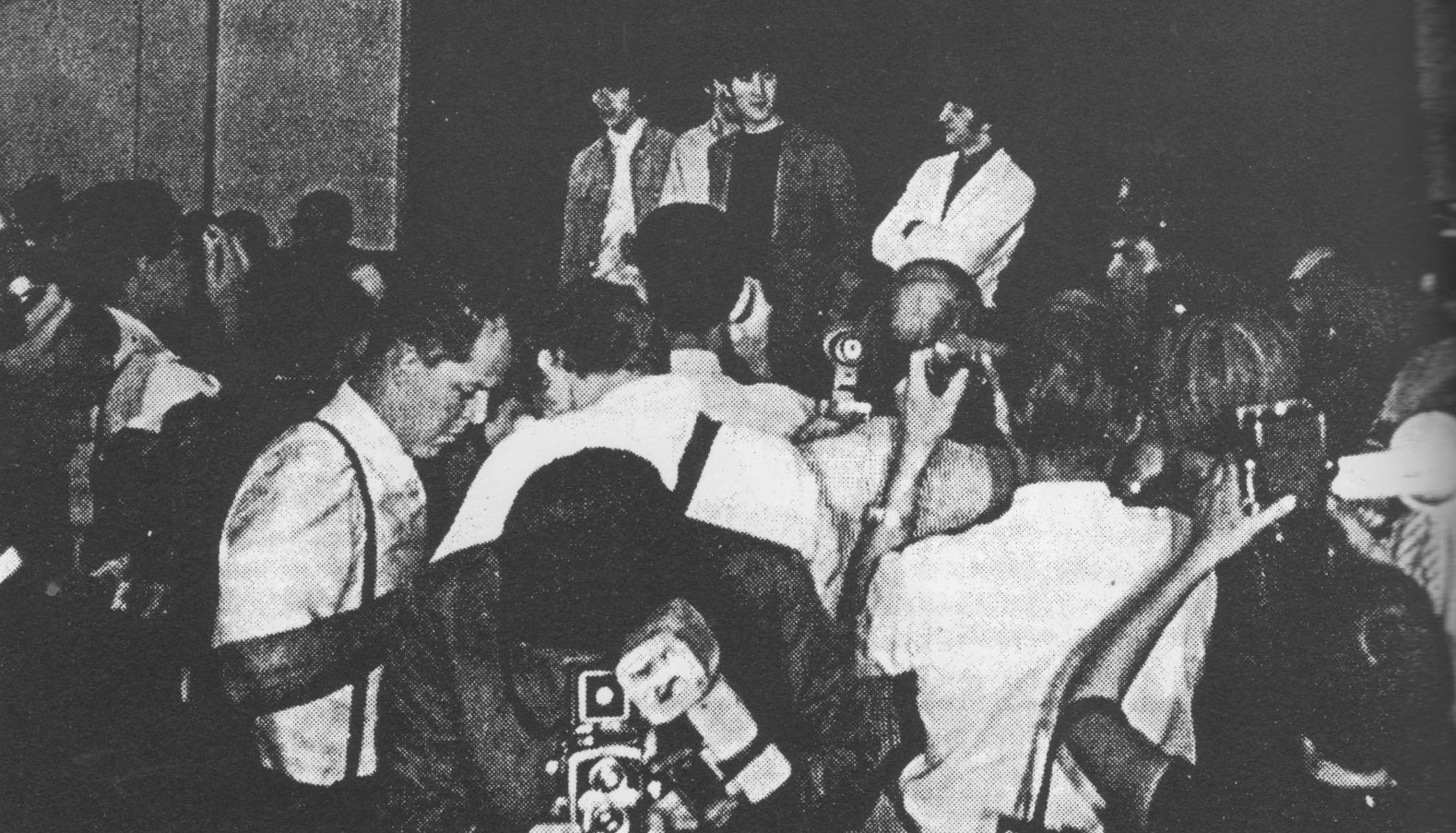 Meet the Beatles for Real: Flash bulbs in L.A.