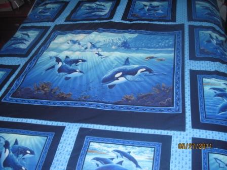 Melynda's Crafts and Hobbies: Dolphin Quilt Phase 1