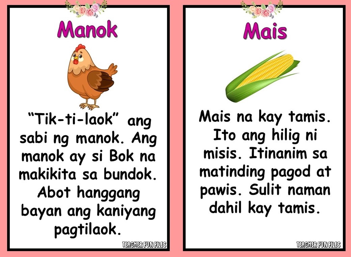 Teacher Fun Files: Tagalog Reading Passages 12