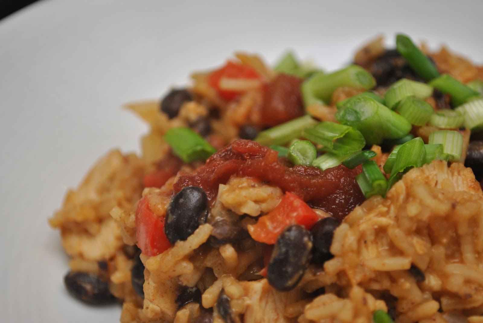 My Table, Their Table: Red Chile Chicken and Rice with Black Beans