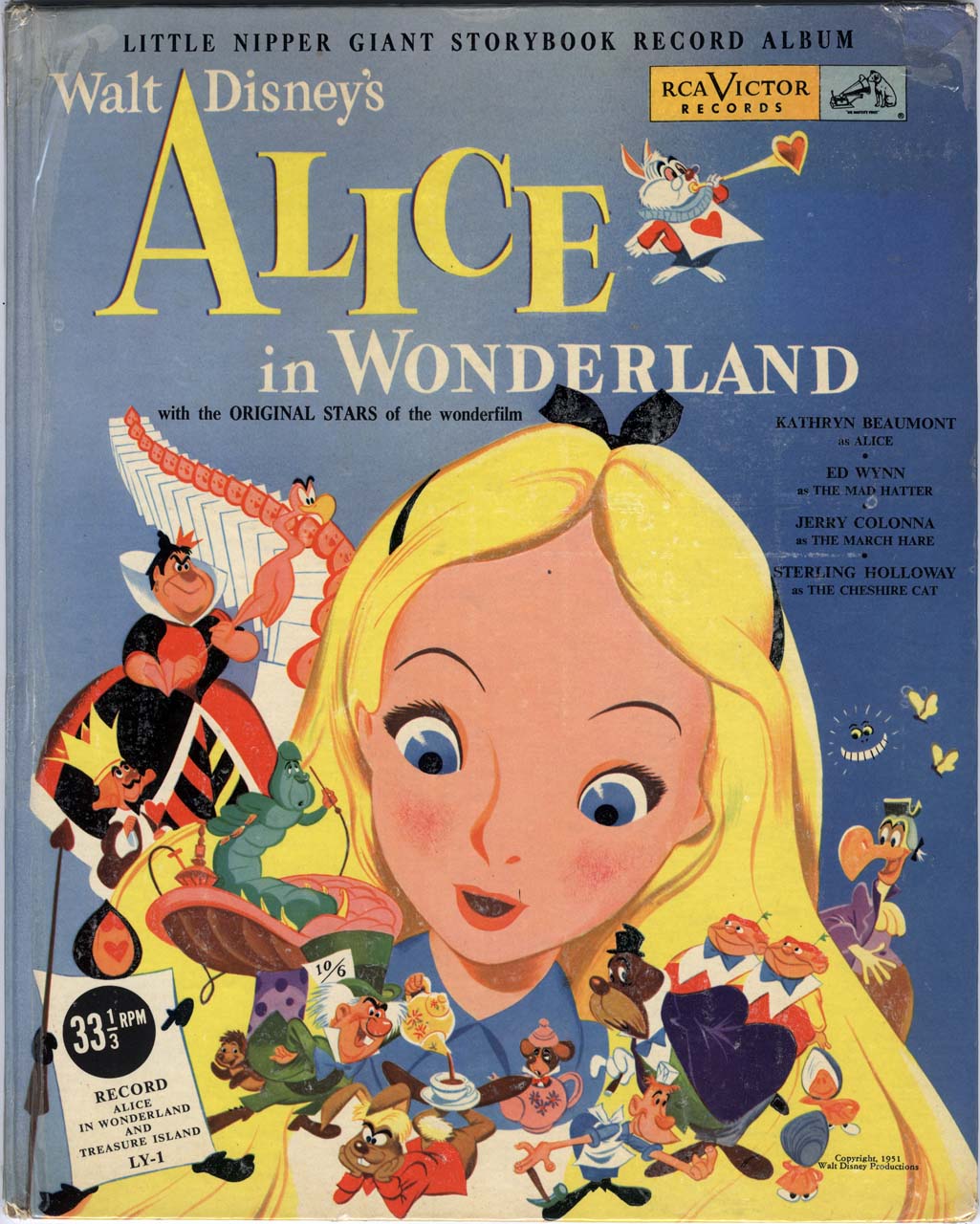 Vintage Disney Alice in Wonderland: Little Nipper Giant Storybook ...