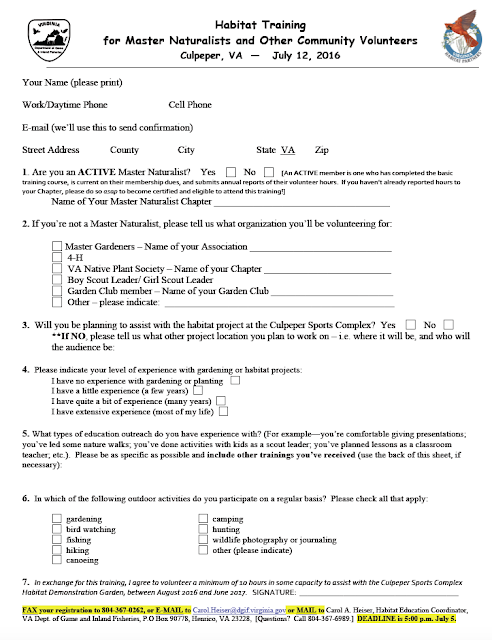 Virginia Cooperative Extension Master Gardener Program: Habitat ...