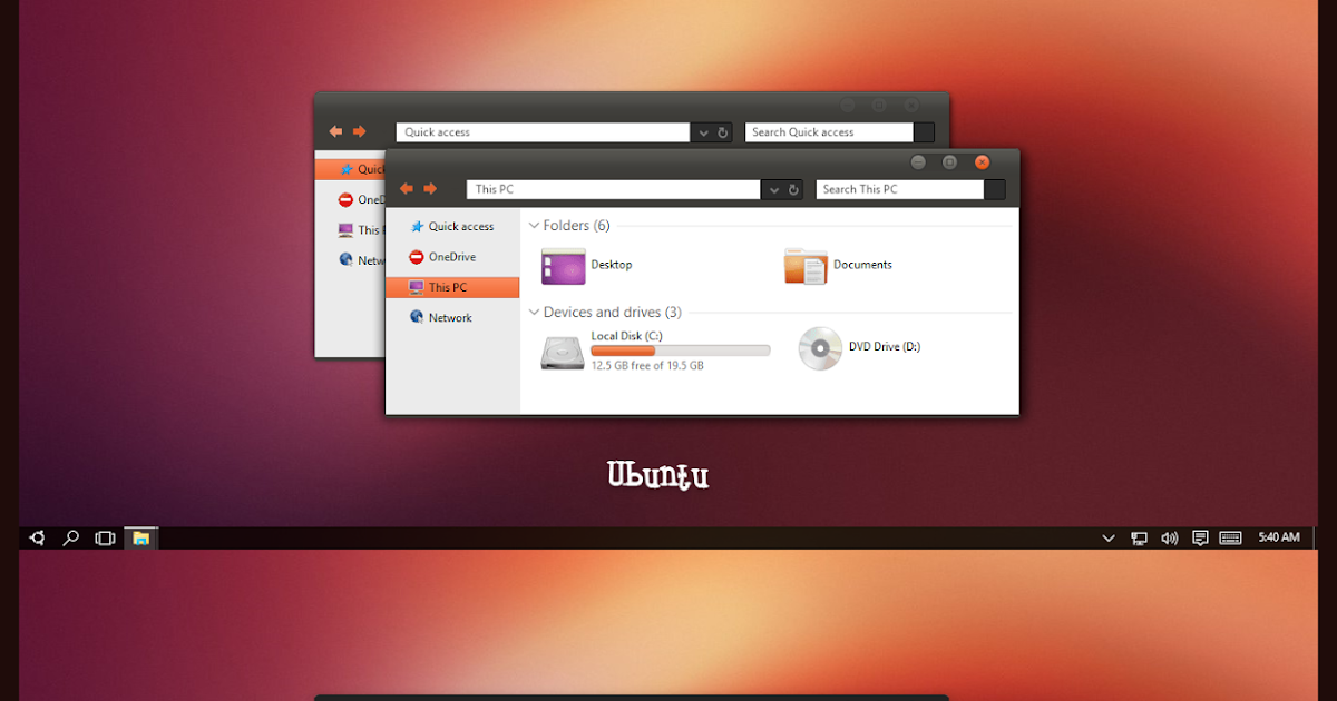 Ubuntu Theme For Windows 10 RTM | Windows10 Themes I Cleodesktop