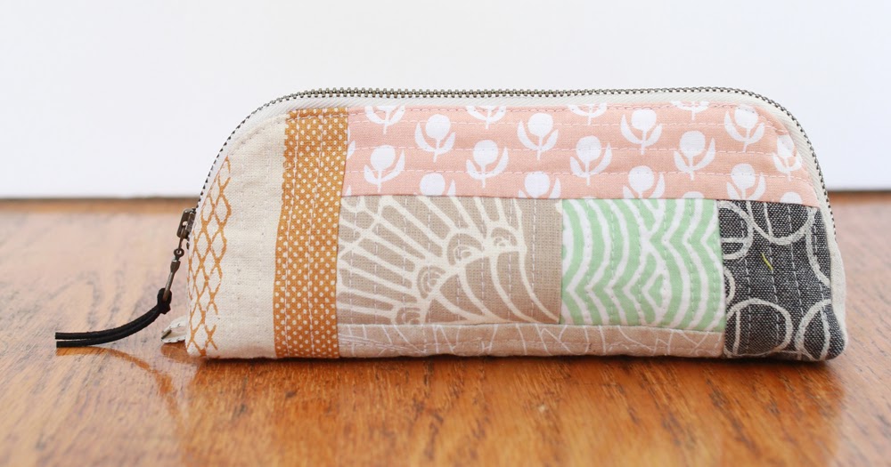 In Color Order: Quilt As You Go Zipper Pouch