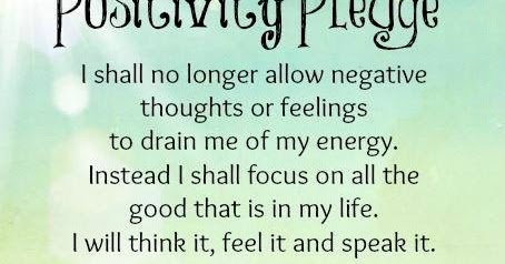 Inspiration by LeeAnne Locken: Take the POSITIVITY PLEDGE today!