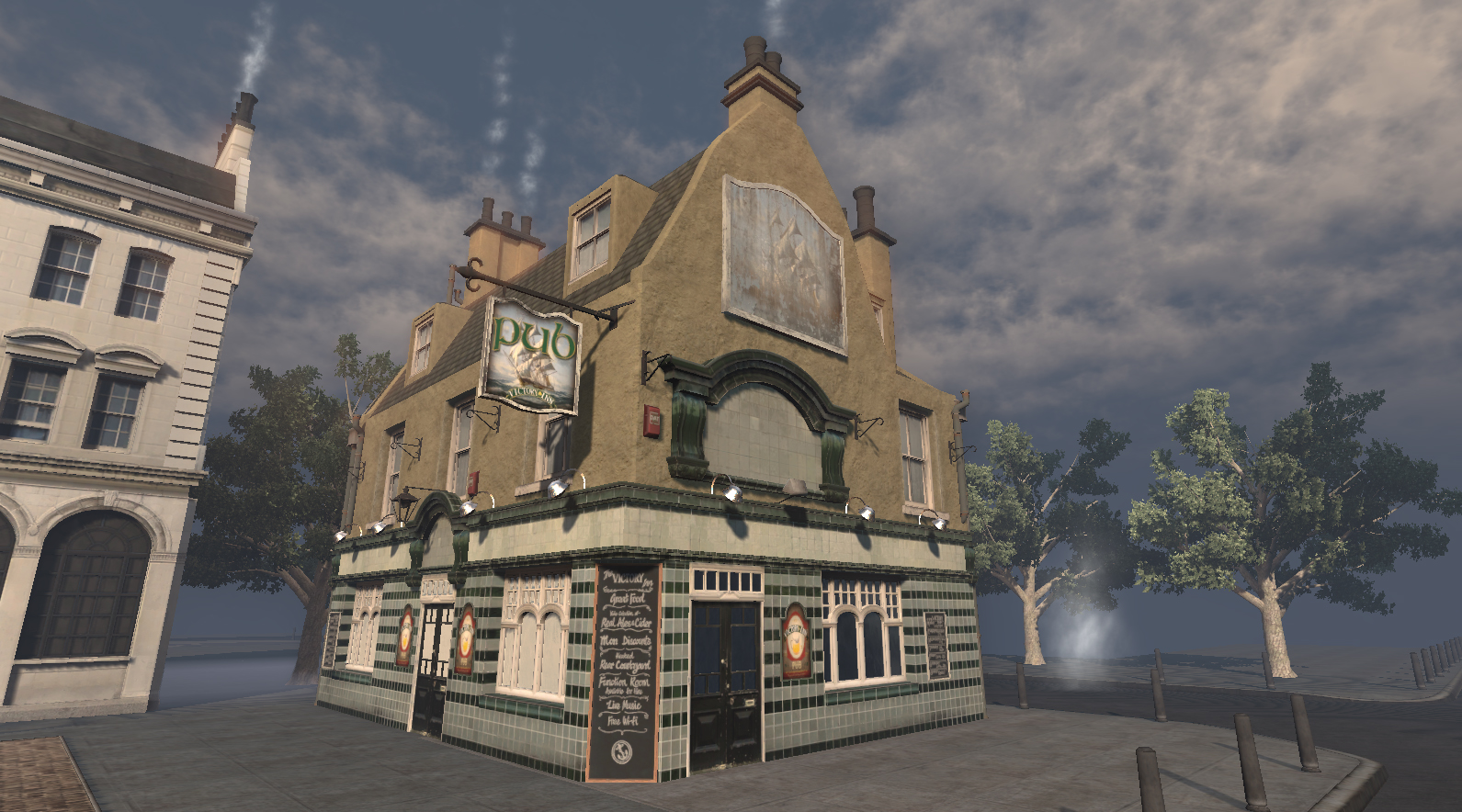 VIDEOGAMMA: Irish Pub Building Prop Textures WIP
