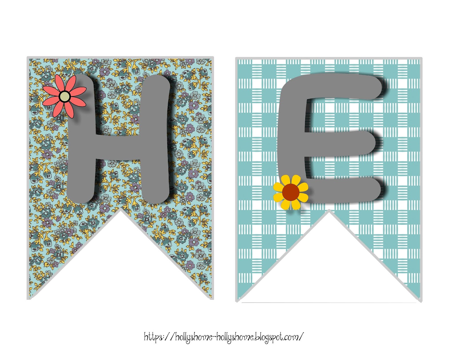 HollysHome Family Life: Hello Spring - Free Printable Banner From ...