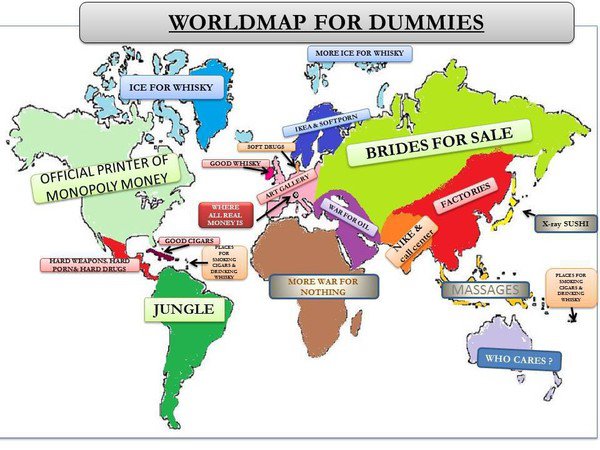 Map Of The World For Dummies - United States Map