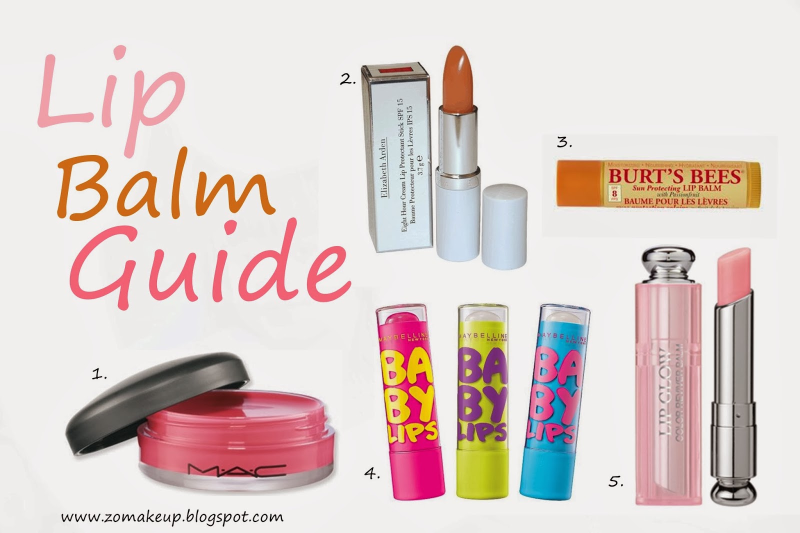 [MAKEUP] LIP BALM GUIDE ~ ZO Makeup