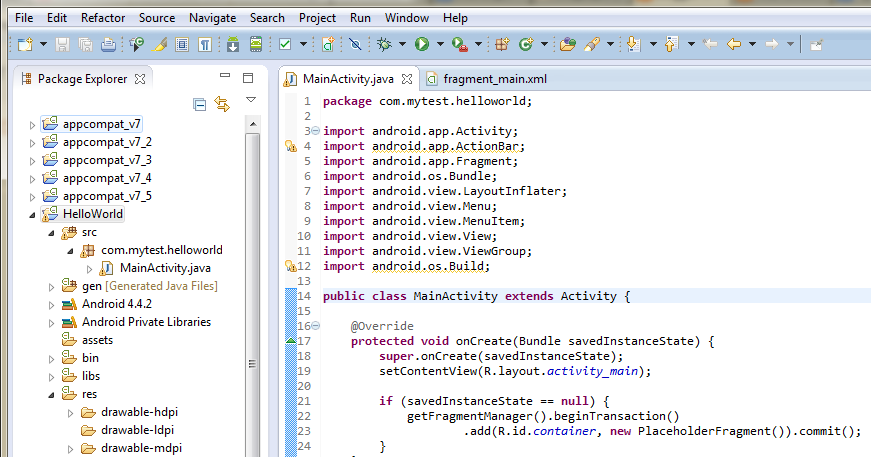 VS Web School: Разбираем файл MainActivity.java