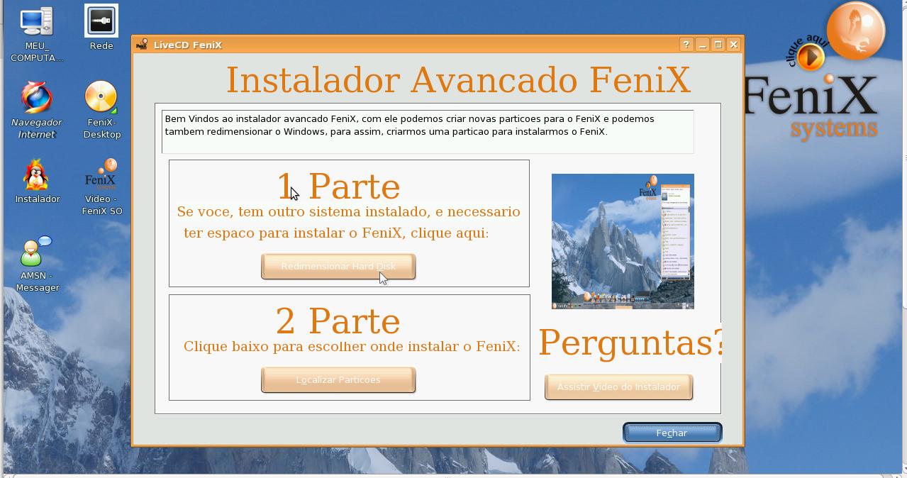 Aline Anny **: INSTALANDO O SISTEMA FENIX LINUX