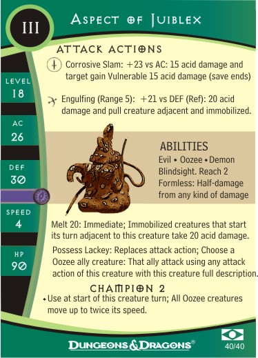 Papa Treasures: Guardião Condenado e Aspecto de Juiblex (Doom Guard and ...