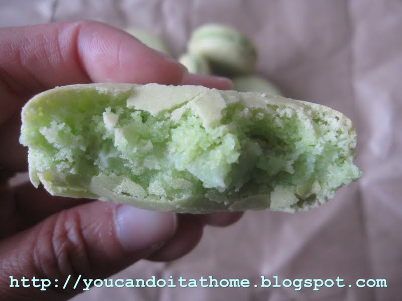 You can do it... at home!: Toasted Coconut Pandan Macarons - tastes ...