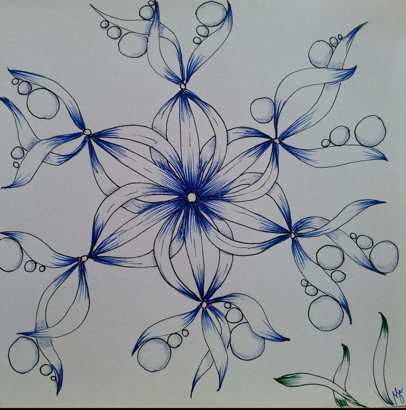 Tickled To Tangle: "It's a String Thing" #226 Tiles