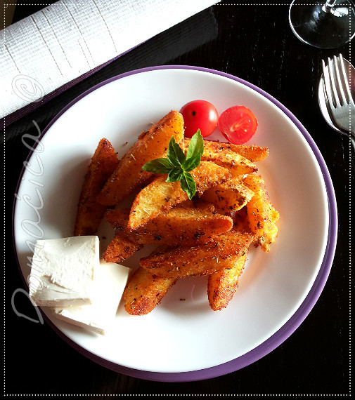 Provereni recepti - Books and Cook: Pečeni krompir s kukuruznim brašnom i začinima