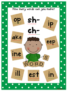 Peterson's Pad: Freebie Making Words with Digraphs