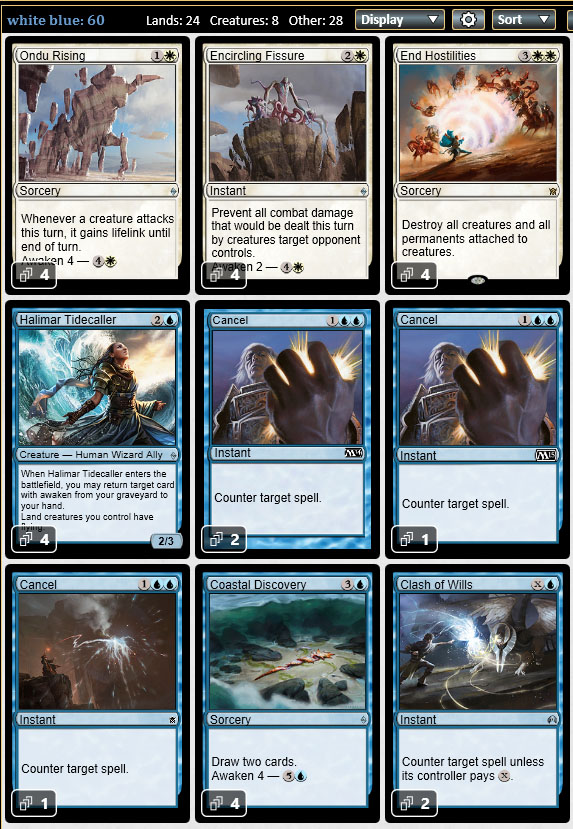 Magic the Gathering Adventures: [Standard] White Blue Awaken