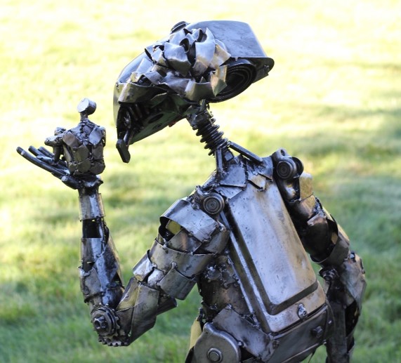 Sculptures by Nathan Robles: Robotic Figures