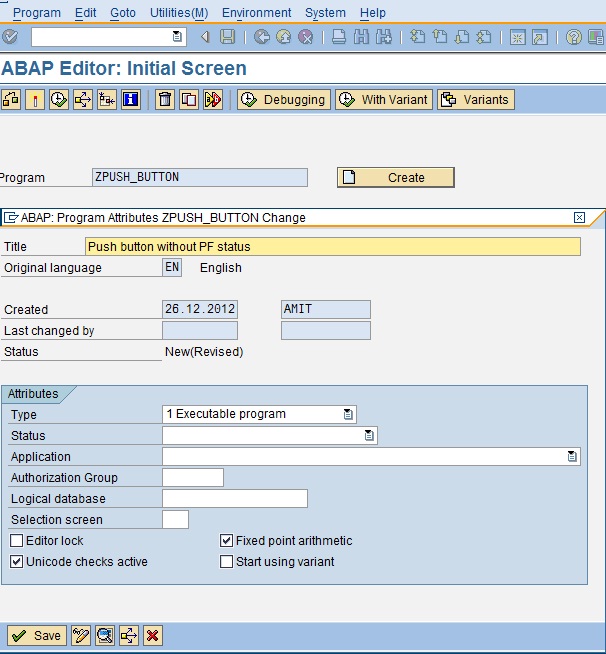 SAP ABAP TUTORIAL: 2012