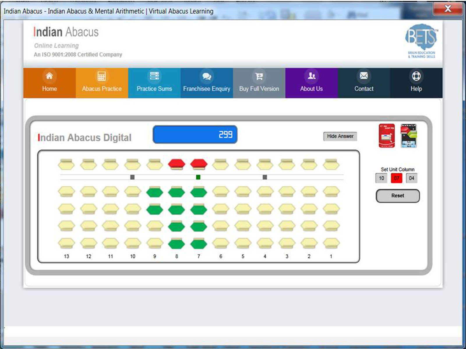 Indian Abacus: Free Indian Abacus virtual practice - download for ...