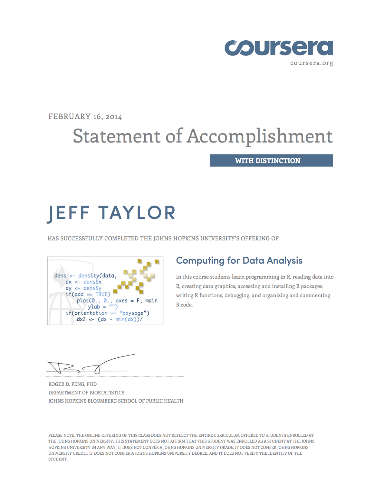 Jeff Taylor's Weblog: Coursera and edX Certificates