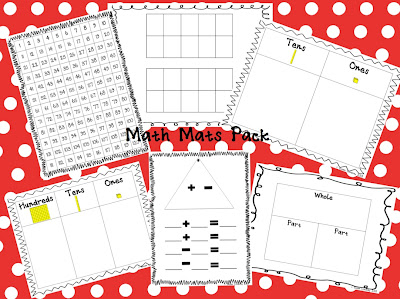 Firsties Are Fantastic!: Math Mats Pack!