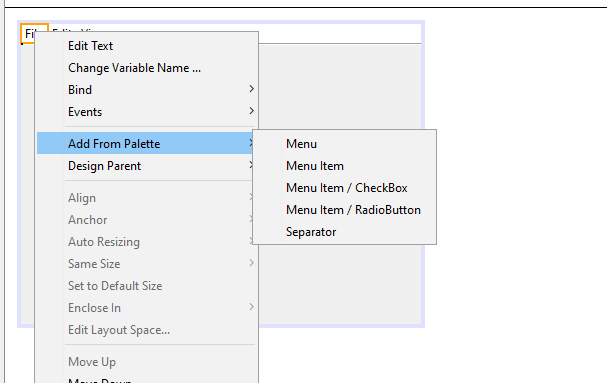 Cara Membuat Menu di Netbeans
