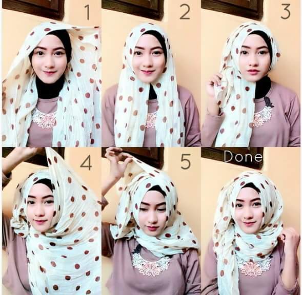 LEARNING TIPS : TUTORIAL PAKAI TUDUNG STYLE SELENDANG/BAWAL